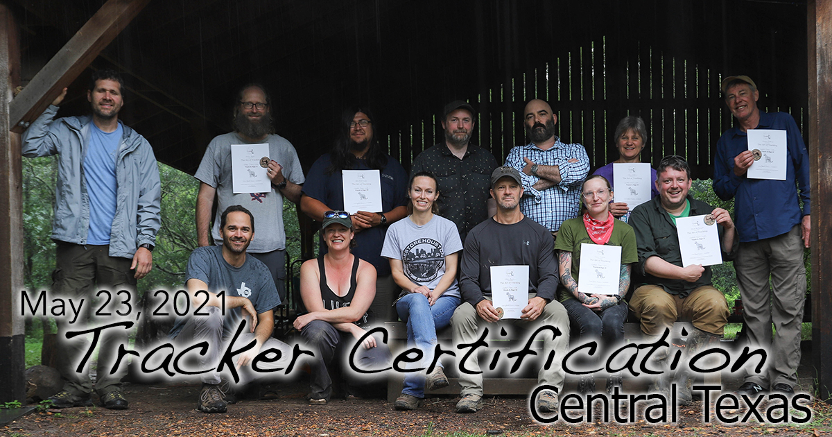 Central TX Track & Sign Certification 5/23/2021 | NatureTracking